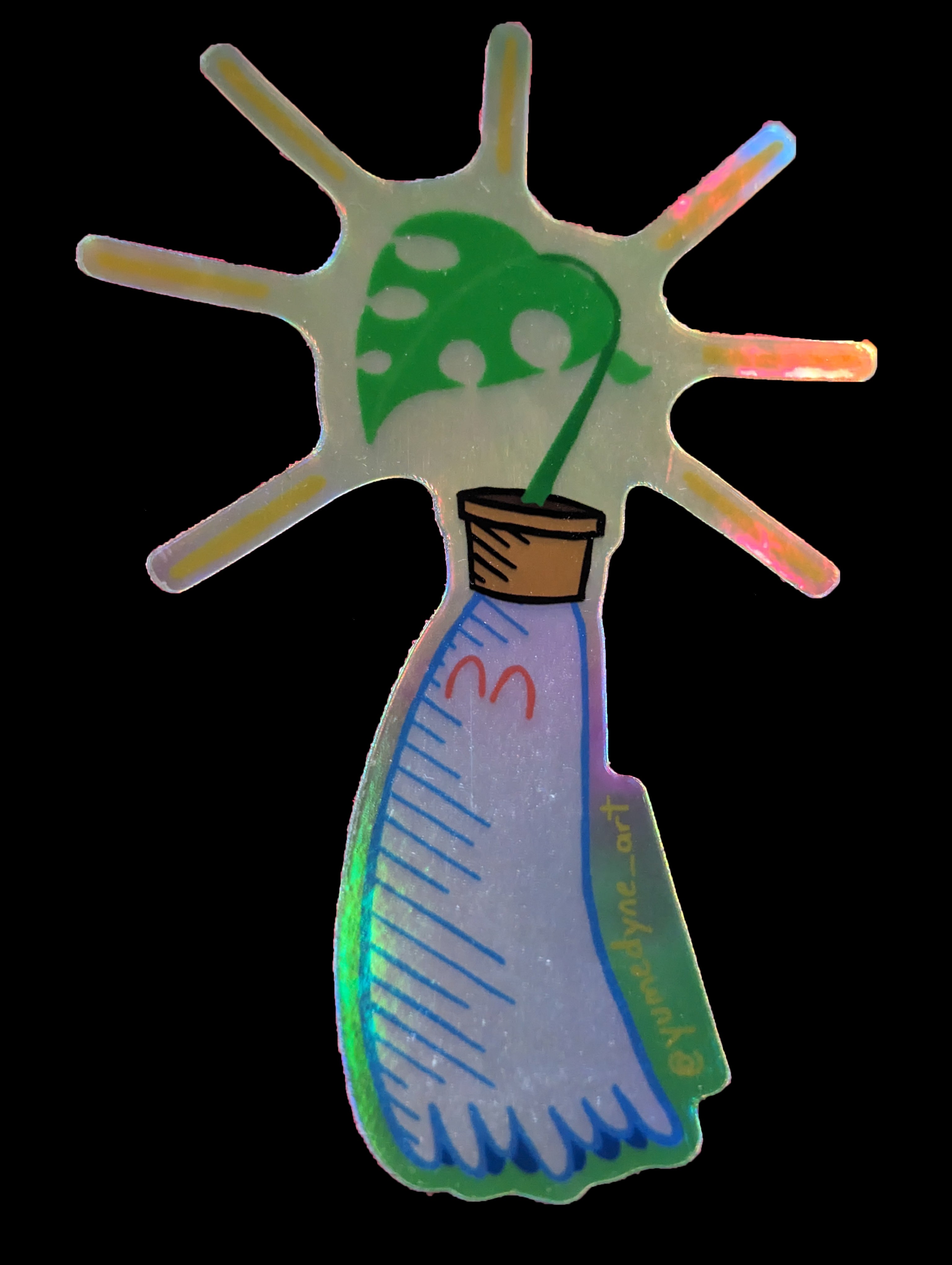 Monstera Plant Ghost (Holographic) – yumedyne